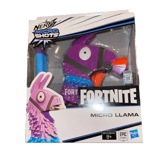NERF FORTNITE MICRO Shots Llama MicroShot Blaster Gun with 2 Foam Darts ...