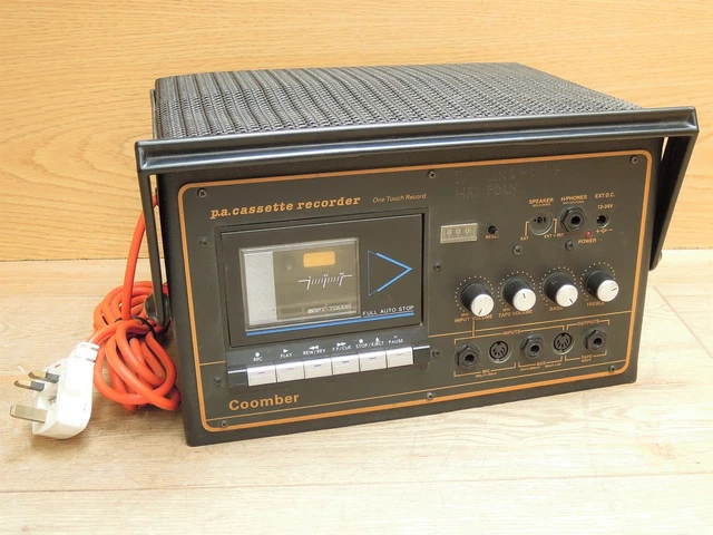 VINTAGE COOMBER 2020-1 P.A. PA Classroom Cassette Recorder Player ...
