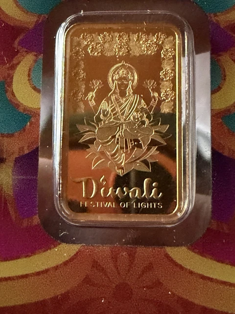 5G 999.9 2025 Gold Bar PAMP Suisse Diwali Festival of lights £613.60 ...