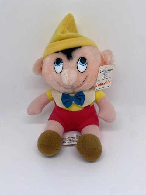 VINTAGE WALT DISNEY Pinocchio Plush 9” Canasa Plush Stuffed Toy 8 ...