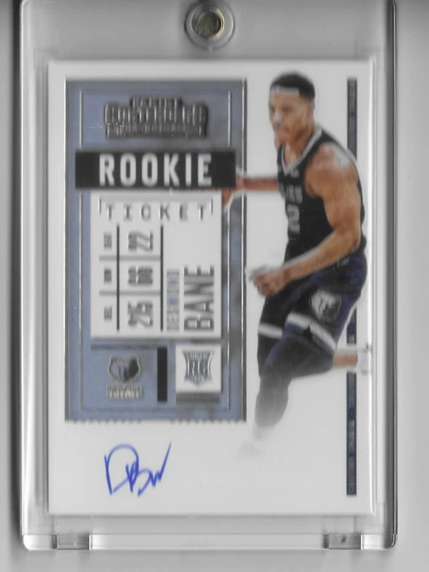 2020-2021 PANINI CONTENDERS Desmond Bane recrue billet éliminatoires ...