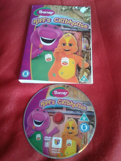 BARNEY: RIFF'S CLUBHOUSE DVD disc and artwork only no case good ...