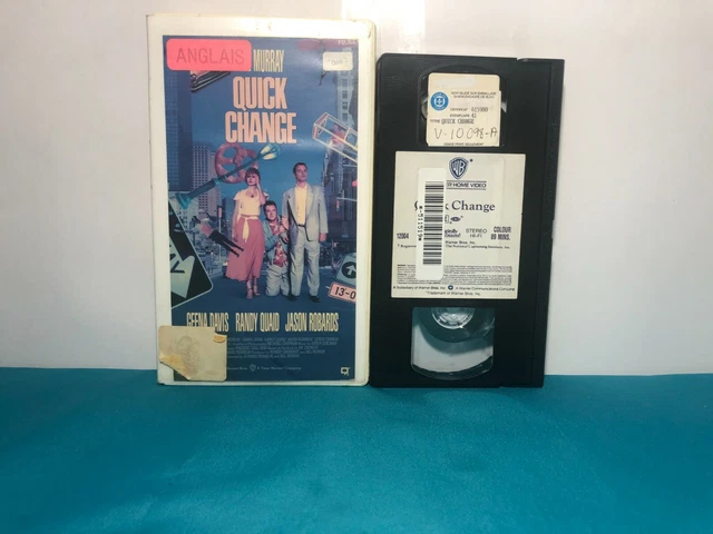 QUICK CHANGE VHS tape & case RENTAL $4.53 - PicClick CA