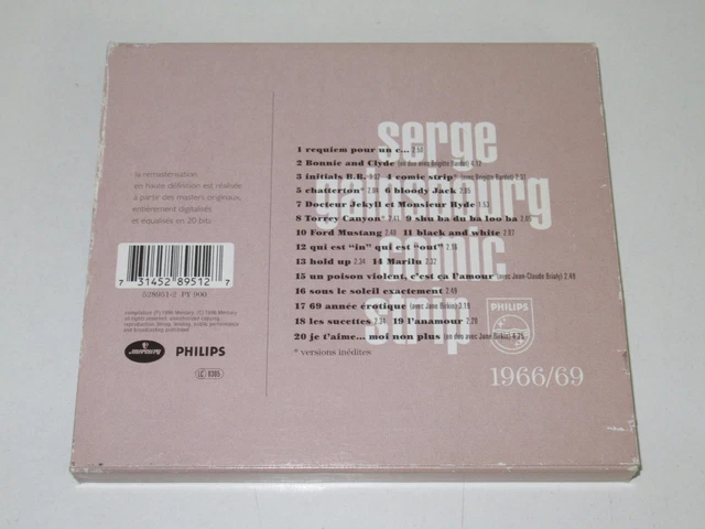 SERGE GAINSBOURG / Comic Strip (Philips 528951-2) CD Album EUR 13,47 ...