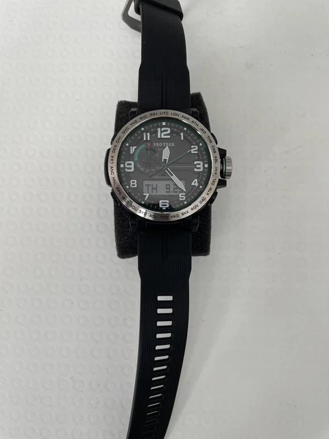 CASIO PRO TREK Men's Black Dial Triple Sensor Solar Powered PRG601-1 ...