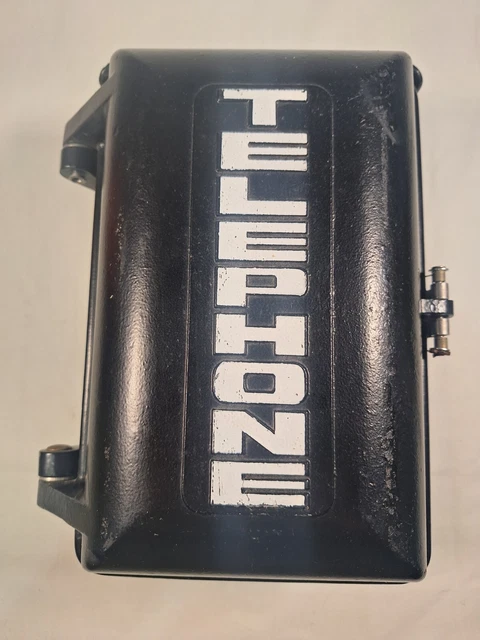 VINTAGE ALLEN TELEPHONE Call Box B863 Black Cast Aluminum £94.98 ...