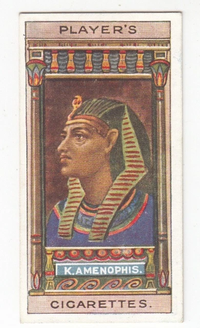 ANCIENT EGYPT: VINTAGE 1912 Card of Pharaoh Amenhotep III 18th Dynasty ...