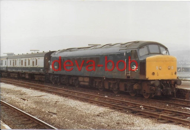 RAILWAY PHOTO BR Class 45 45132 Stalybridge 1983 Peak Diesel Loco £1.35 ...