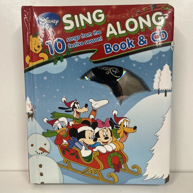 DISNEY SING ALONG Christmas Book & CD - 10 Songs For Christmas- New £5. ...