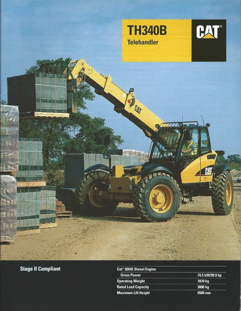 EQUIPMENT BROCHURE - Caterpillar - TH340B - Telehandler - 2004 (E3164 ...