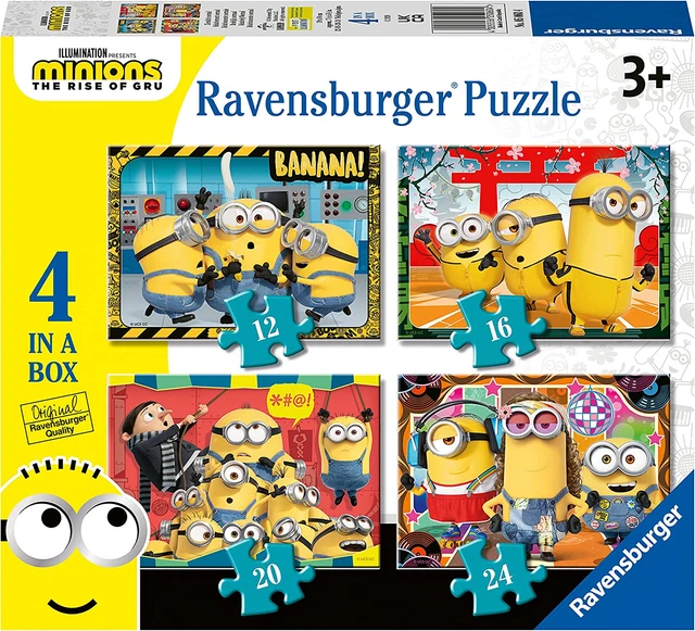 RAVENSBURGER MINIONS 2 the Rise of Gru 4 in Box (12-24 Piece)Jigsaw ...
