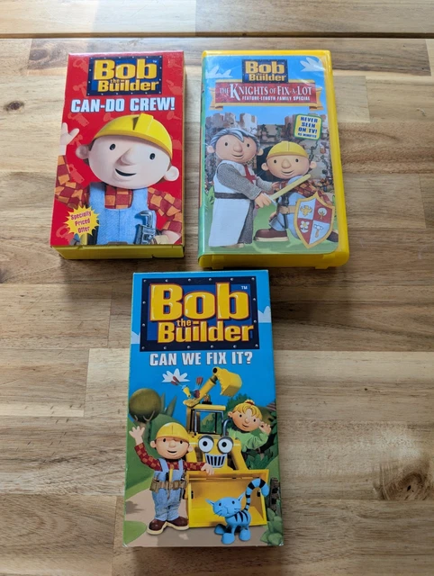 SET OF 3 Bob the Builder VHS: Can We Fix It, Can-Do Crew, Knights Of ...