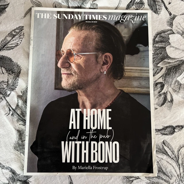 BONO U2 SUNDAY Times Magazine Article 30 October 2024 £3.00 - PicClick UK