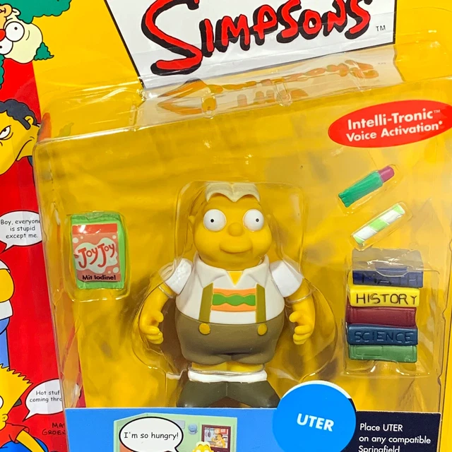 FIGURINE ARTICULÉE UTER ZORKER Simpsons Playmates WOS Series 8 SCHOOL ...