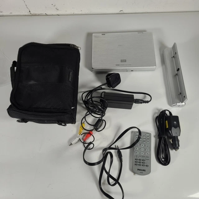 Philips Pet800 Portable Dvd Player With All Accessories Bag Spares
