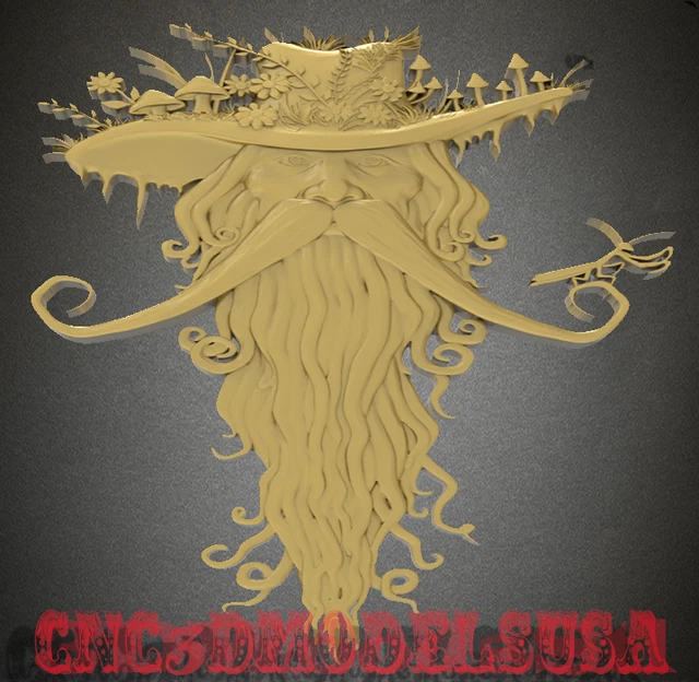 OLD MAN 3D model STL file for cnc router laser & 3d printer £1.20 ...