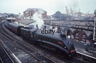 35MM RAILWAY SLIDE- LNER A4 Class Steam Loco 60009 @ Holyhead £2.99 ...