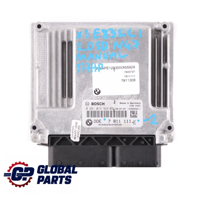 BMW X3 E83 LCI 2.0d N47 Engine ECU Module Kit DDE 7811111 + EWS + Key Manual £109.98 - PicClick UK