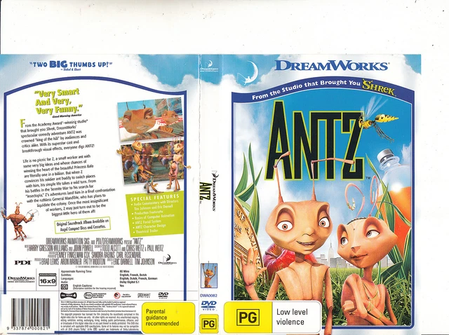 ANTZ-1999-DRAEMWORKS MOVIE-ANIMATED MOVIE-DVD $19.95 - PicClick AU