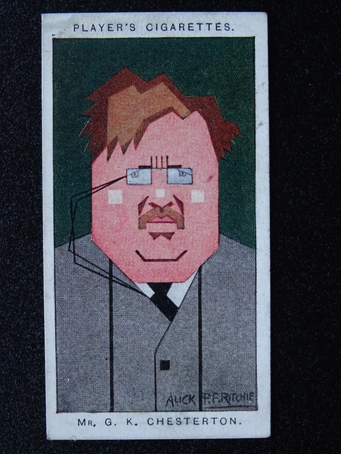 NO.13 MR. GILBERT KEITH CHESTERTON Straight Line Caricatures by John ...