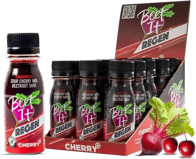 BEET IT REGEN Cherry+ Shot - Boost Recovery & Endurance (Pack of ...