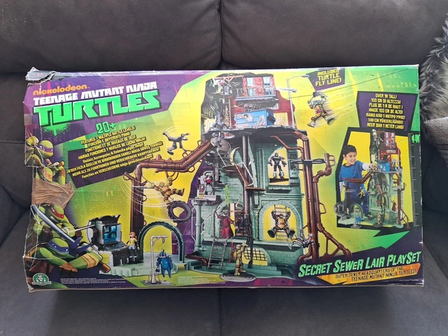 TEENAGE MUTANT NINJA Turtles Secret Sewer Lair Playset 2012 Nickelodeon ...