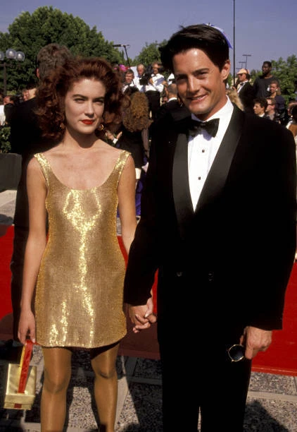 KYLE MACLACHLAN & Lara Flynn Boyle at 8th Upton Sinclair Awa - 1990 Old ...