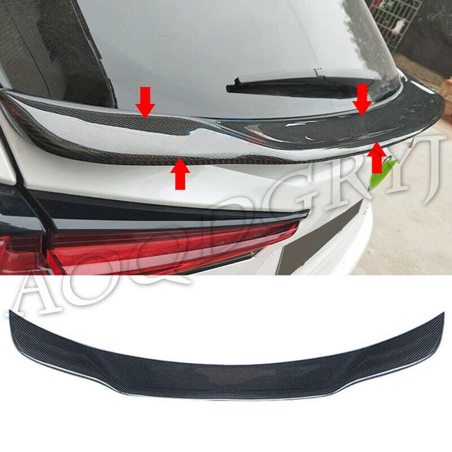 CARBON FIBER REAR Trunk Spoiler Middle Wing Trim For LEXUS NX200T 300H ...