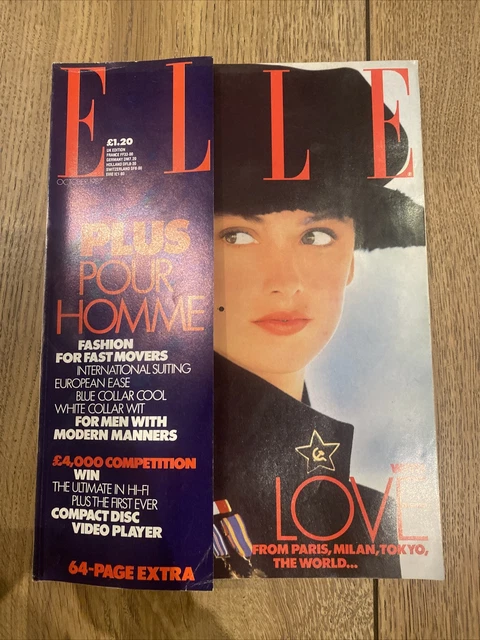 ELLE MAGAZINE OCTOBER 1987 Bruce Weber Madonna Issey Miyake Fashion £25 ...