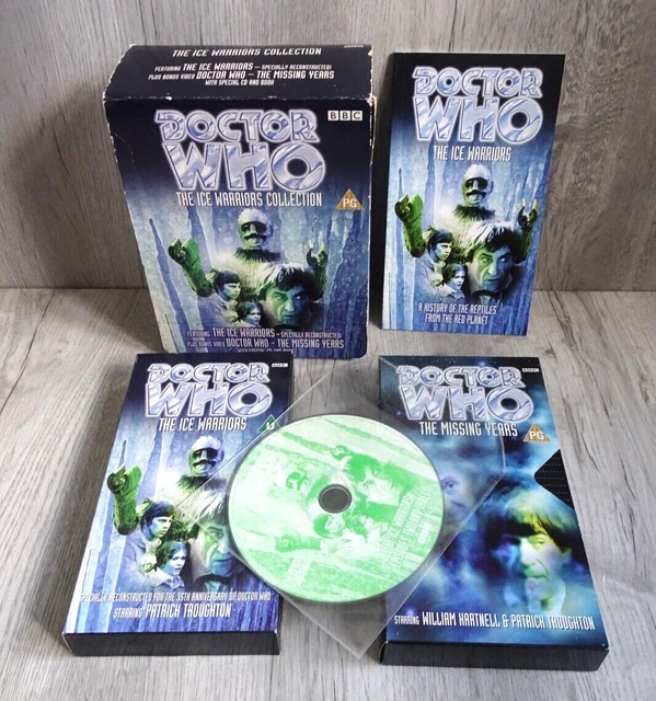 DOCTOR WHO ICE Warriors VHS Collectors Box Set 1998 With CD & Book ...
