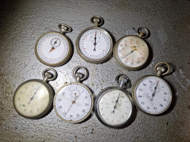 BRITISH MILITARY STOP watch joblot collection project chronograph AM ...