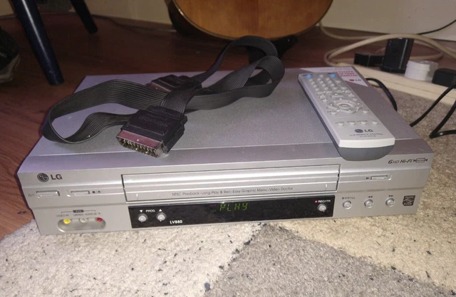 LG LV880 VHS VCR VIDEO PLAYER/RECORDER , 6 Head, Nicam Stereo, 2 Speed ...