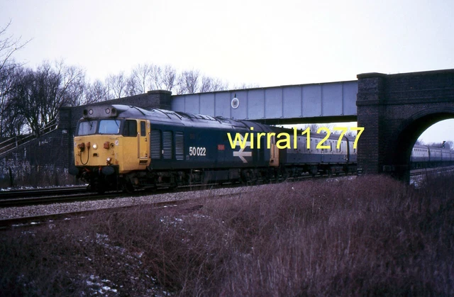 6X4 COLOUR RAILWAY photograph Class 50 50022 at Oxford 11.02.86 £1.00 ...