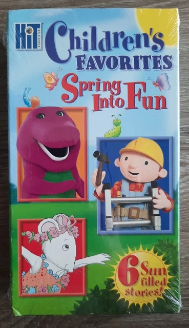 CHILDREN’S FAVORITES VHS Spring Into Fun 2004 Barney/Bob Builder New ...