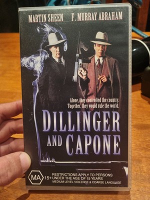DILLINGER AND CAPONE, Martin Sheen, VHS Tape, Vintage Cassette Video ...