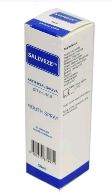 SALIVEZE ARTIFICAL SALIVA Mouth Spray 50ml £11.00 - PicClick UK