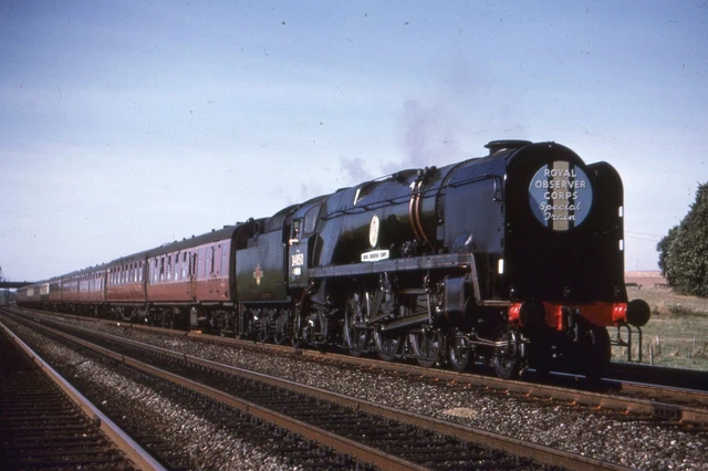 TRANSPORT RAILWAY COLOUR Slide 34050 Farnborough 1964 £2.16 - PicClick UK