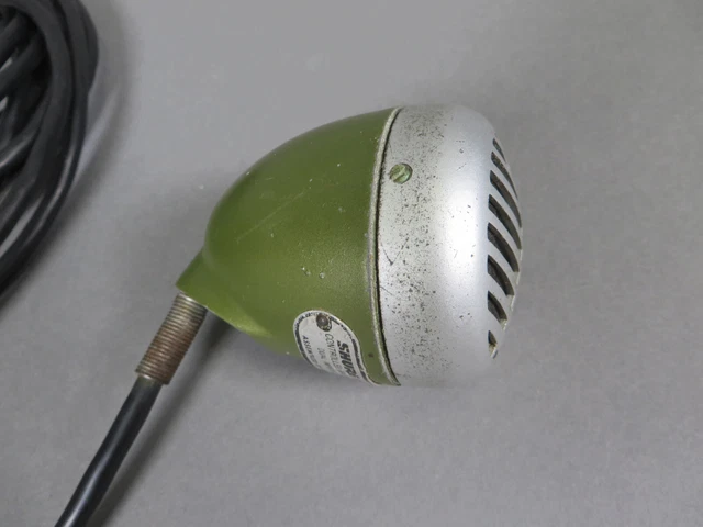 VINTAGE SHURE 520D Controlled Magnetic Bullet Microphone Harp Harmonica ...