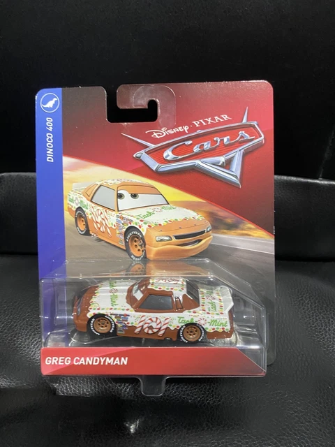 DISNEY PIXAR CARS Greg Candyman Dinoco 400 Mattel 2017 $80.00 - PicClick AU