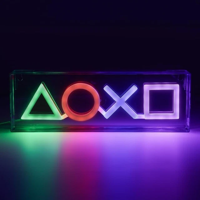 PLAYSTATION ICONS LED Neon Light Officially Licensed Free Standing or ...