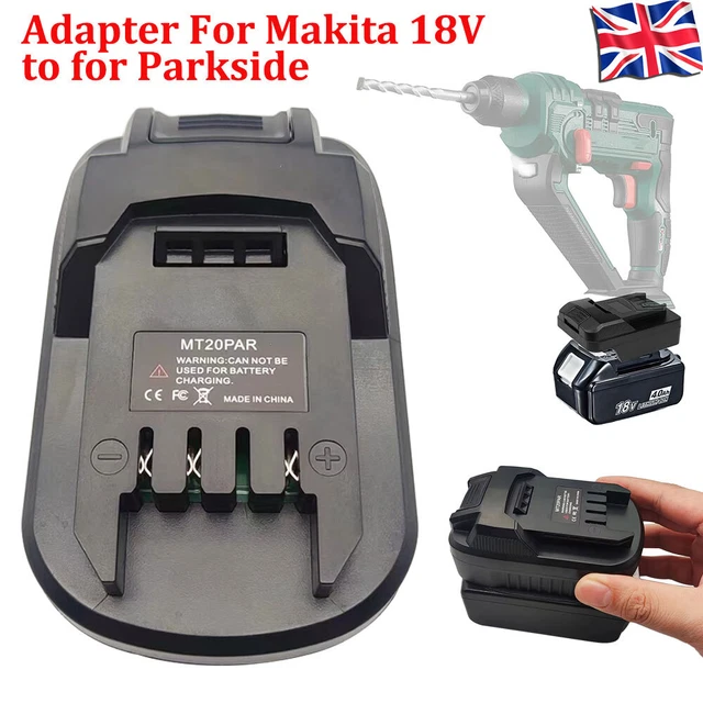 BATTERY CONVERTER ADAPTER For Makita 18V Li-ion to for Parkside 20V ...
