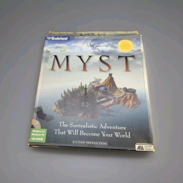 MYST (PHILIPS CD-I, 1993) PC CD-Rom with box And Manual $2.99 - PicClick