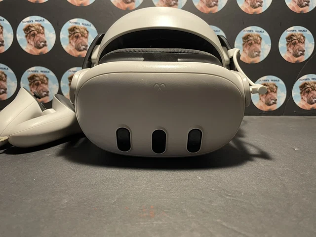 META QUEST 3 128GB VR Headset - White A Tested W Controllers Battery ...