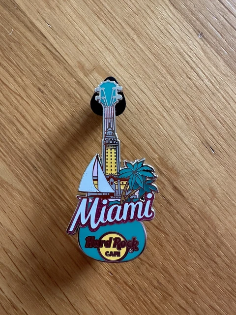 HARD ROCK CAFE Miami Core Landmark Guitar Series Pin EUR 21,33 ...