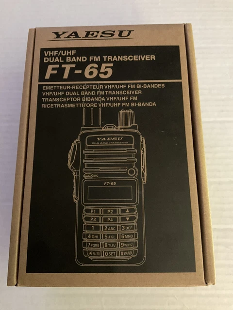 NEW YAESU ORIGINAL FT-65 FT-65R VHF UHF Dual Band Rugged & Compact Transceiver £84.00 - PicClick UK