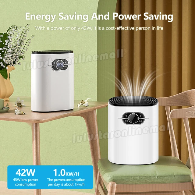 1200ML MINI DEHUMIDIFIER LED Display Air Dryer Moisture Absorber ...