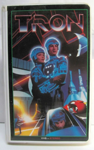 ORIGINAL 1982 WALT Disney VHS Tape TRON Jeff Bridges Clamshell 122VS ...