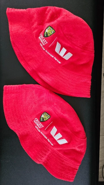 CRICKET AUSTRALIA BUCKET Hat Terry Towelling 2025 WESTPAC PROMO NEW $10 ...