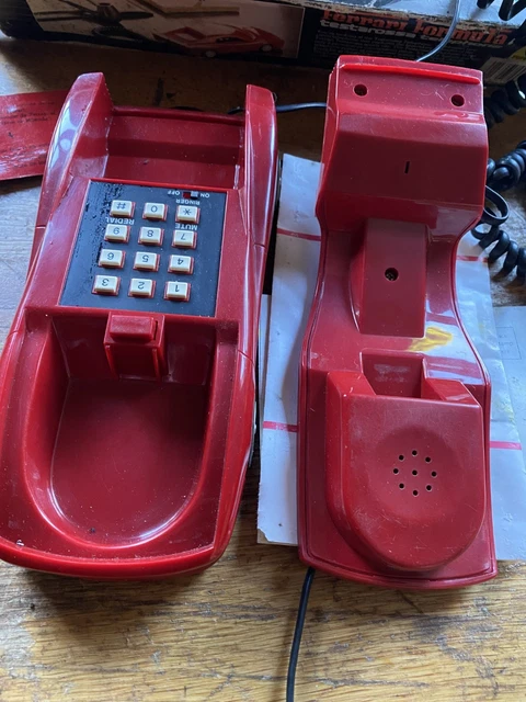 FERRARI FORMULA TESTAROSSA Telephone 1988 With Paperwork/Cord Untested ...