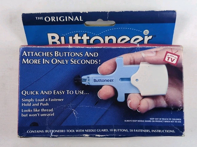 AVERY DENNISON THE Original Buttoneer Fastening System As Seen on TV £ ...